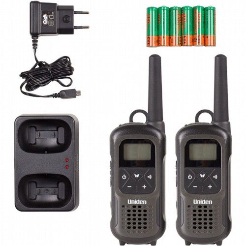 זוג מכשירי קשר ווקי טוקי Uniden עמידים במים עד 10 ק"מ PMR-1210
