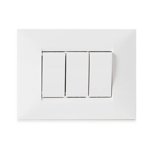 3 מפסק יחיד קומפלט- ניסקו סוויץ' - נ. חן חשמל בעמ