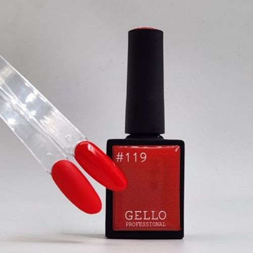לק ג'ל ג'לו צבע אדום כתום 13 מ"ל GELLO #119 - גלו' | GELLO