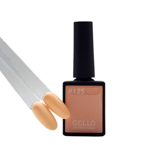 לק ג'ל ג'לו צבע צהוב חרדל בהיר 13 מ"ל GELLO #125 - גלו' | GELLO