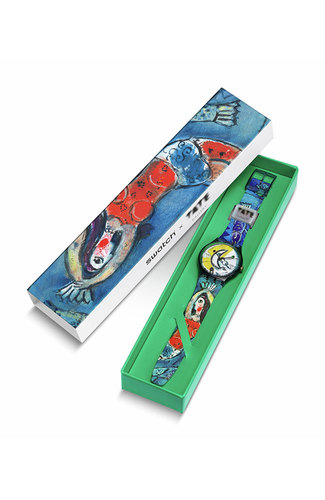 SWATCH X TATE GALLERY SUOZ365 CHAGALL'S BLUE CIRCUS - Swatch - Swatch