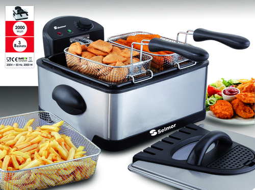 סיר טיגון 4.5 ליטר Selmor SE244 - Selmor - סיר בישול וטיגון,מנגל ומכשיר שווארמה