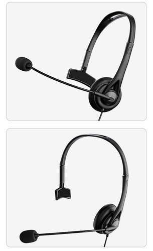 אוזניות קשת צד אחד בחיבור USB SY490MV - אוזניות קשת למחשב