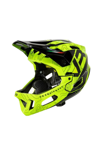 קסדת אנדורו מלאה וי אר 46 צהוב / שחור - VR46 MTB MIPS FULL FACE HELMET