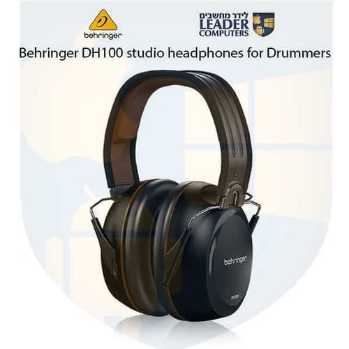 אוזניות סגורות למתופפים Behringer DH100 לאולפן | צבע שחור | לידר מחשבים ...