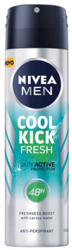 דאודורנט ספריי | Nivea Cool Kick Fresh | לגבר | מכיל 150 מ''ל | ניוואה ...