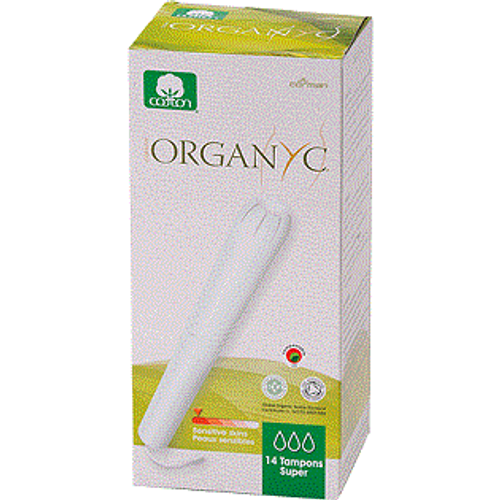 טמפון עם מוליך - סופר - 14 יח' Organyc