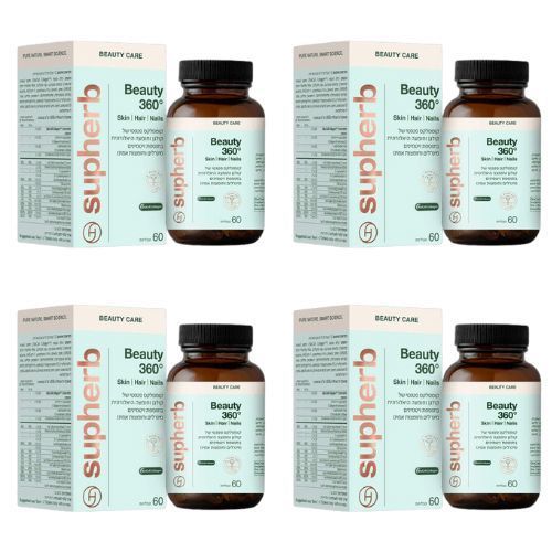 מבצע רביעייה | ביוטי 360 | מכיל 240 טבליות | קולגן וחומצה היאלורונית | קומפלקס פטנטי | בתוספת ...