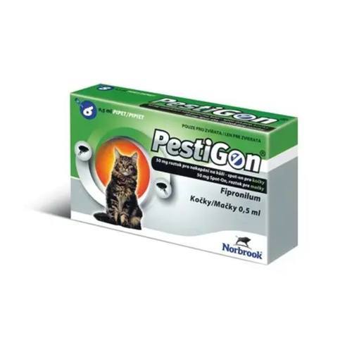 פסטיגון לחתול 6 אמפולות בחבילה - pestiGon - הדברה לחתולים