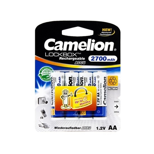 סוללות נטענות CAMILION 2700 AA רביעייה Camelion - Camelion - סוללות