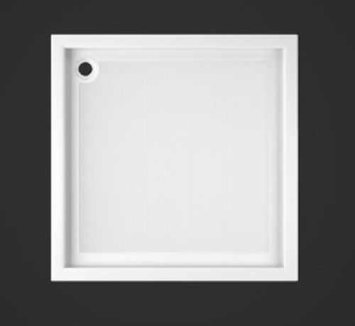 אגנית למקלחון מלבנית 80X80 MTI-180 אורבן - גוון לבן