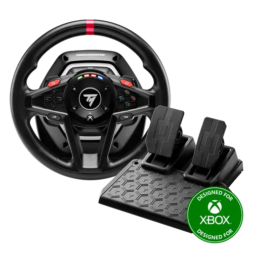 הגה מרוצים עם היזון חוזר ודוושות מגנטיות Thrustmaster T128X מתאים לXbox One/Series וPC - ERcell