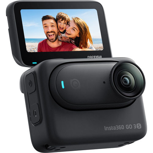 מצלמת אקסטרים Insta360 GO 3S Action Camera (128GB, Midnight Black) אינסטה 360 - Insta360 ...