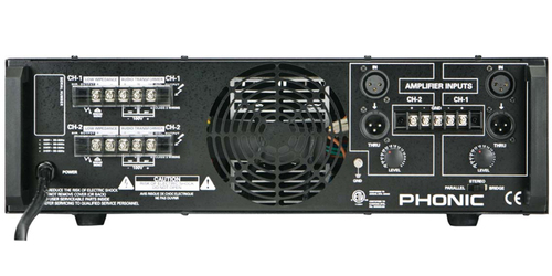 מגבר הספק 2X400W עם שנאי קו PHONIC ICON700 | מיוזיקול הגברה ותאורה בעמ