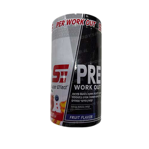 פרי וורקאוט | תוסף קדם אימון | בטעם אננס | מכיל 300 גרם | סופר אפקט ...