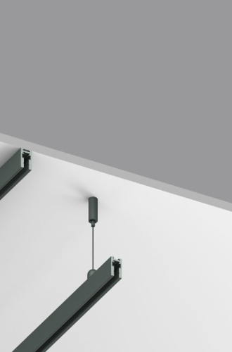 תלוי תקרה 0.6 מ"מ שחור - MICRO TRACKS