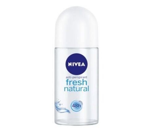 דאודורנט | 50מ"ל | רול און | Fresh Natural | NIVEA | מסייע במניעת ריחות ...