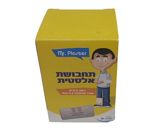 תחבושת אלסטית 6 ס"מ רוחב אורך מתמתח 4.5 מטר - Mr. plaster מר פלסטר | Mr ...