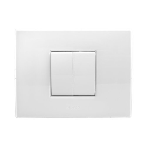 מסגרת EDGE לבנה 2 מודול NISKO SWITCH - NISKO SWITCH - ניסקו סוויץ'
