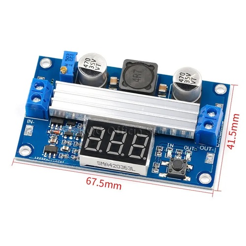 ממיר DC-DC מעלה מתח BOOST STEP-UP DC CONVERTER 3-35V 100W - ממירי מתח ...