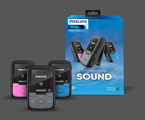 נגן MP3 קליפ Philips Clip A19 פיליפס - - GAMESTAR
