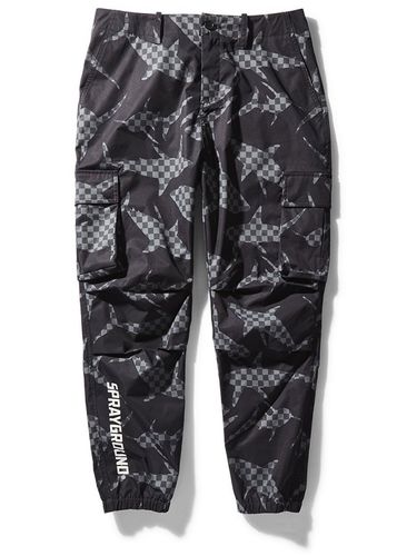 SPRAYGROUND CAMO SHARK SPORT JOGGER BLACK-S - SPRAYGROUND - Pants