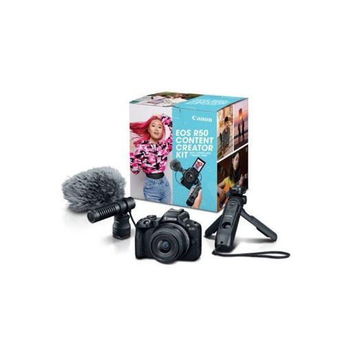 Canon R50 Black +RFS 18-45 S Creator SEE - מצלמות