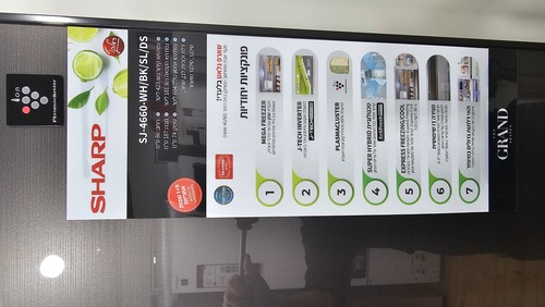 מקרר שארפ מקפיא עליון SJ-4660W\DS\BK SHARP - SHARP - מקררים