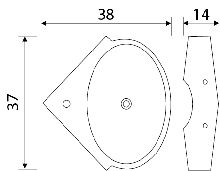 כיור תלוי CHAMPLAIN לבן מק"ט 51202525 PLASSON - - כיור תלוי