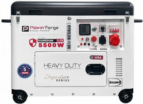 דיזל מושתק PowerForge 5500W - גודמן ציוד הנדסי בע"מ