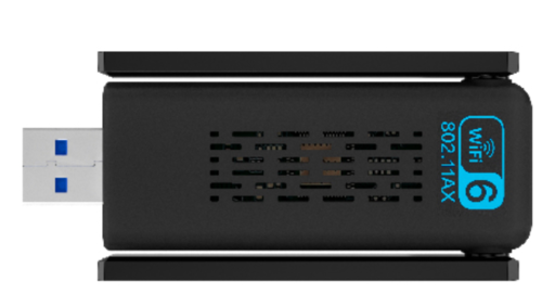 מתאם רשת אלחוטי EZCool 1800Mbps WiFi 6 802.11ax Dual Band USB Adapter UWF-690 - - כרטיסי רשת