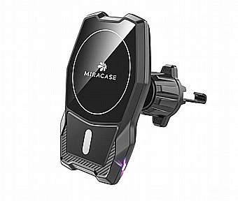 מעמד מזגן לרכב עם טעינת Magsafe בהספק 15W למכשירי אייפון - דגם MQIWM705 חברת Miracase - מטענים