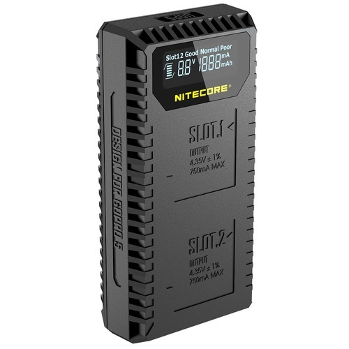 מטען USB של Nitecore לסוללות GoPro Hero5 - סוללות ומטענים