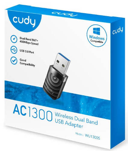 כרטיס רשת Wireless USB Adapter | CUDY WU1300 High Gain - טאצ' סטור