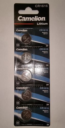 מארז 5 סוללות CAMILION CR1616 CAMELION - CAMELION - סוללות ומטענים