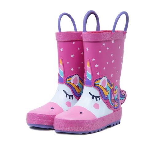 Mr Tiggle מגפי גומי חד קרן ורוד מידות 23-32