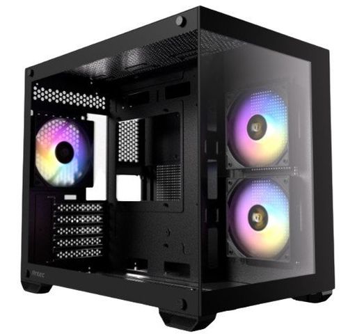 OMC מארז Antec CX600M RGB Black Mini Tower tempered glass panel
