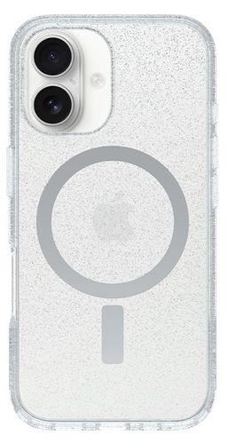 כיסוי לאייפון 16 תומך MagSafe שקוף נצנצים OtterBox React
