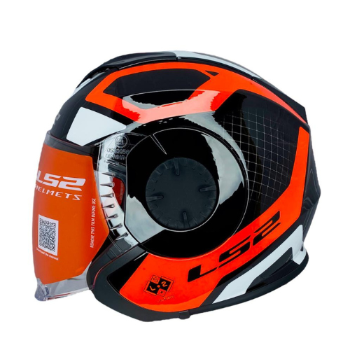 קסדת 3/4 אל אס 2 כתום / שחור - LS2 VERSO MARKER