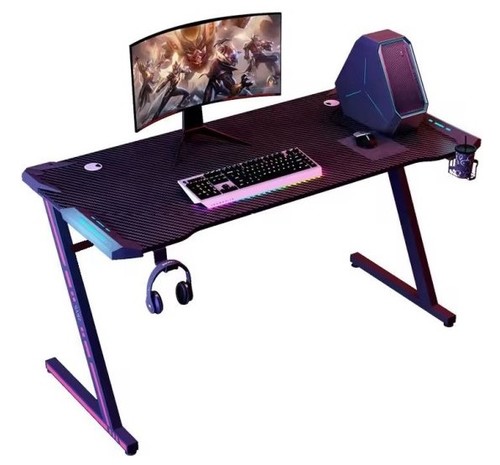 שולחן גיימינג Samurai RGB | תאורת לד צבעונית