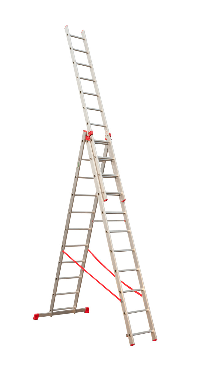 סולם אלומיניום ג' 12 שלבים KR-0342 - Krauss - סולמות אלומיניום