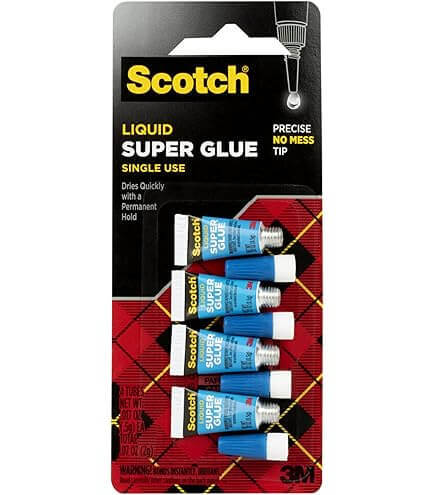 דבק נוזלי Scotch Super Glue 3M - - דבקים וסיליקונים