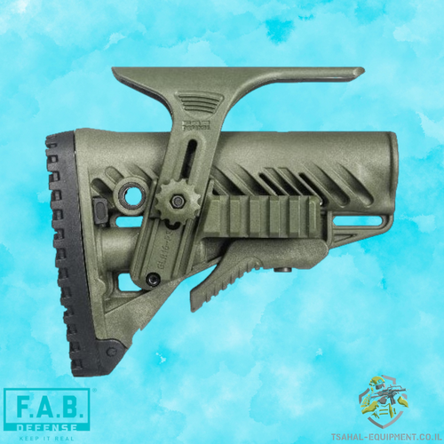 קת טרור GLR-16 FAB עם תומך לחי ומסילה - ציוד לחיילים ושיפצורים לנשק