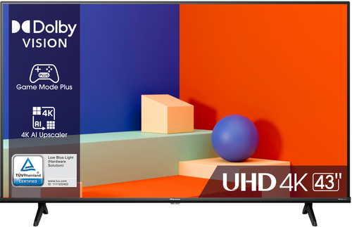טלוויזיה "LED 4K 43 הייסנס דגם 43A6K hisense - Hisense - טלוויזיות