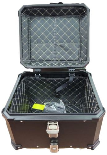 ארגז לאופנוע אלומיניום 45 ליטר שחור - REVOTECH