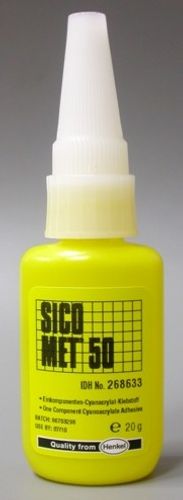 סיקומט 50 - דבק מהיר נוזלי (20 גר') Sicomet