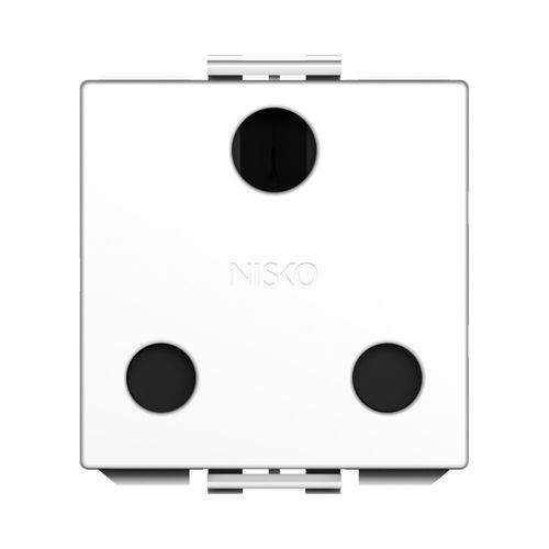 שקע כח בריטי 2 מודול לבן ניסקו סוויץ' NISKO SWITCH - Nisko switch - סדרות תחת הטיח