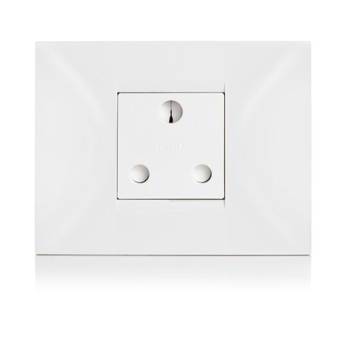 שקע כח בריטי 2 מודול לבן ניסקו סוויץ' NISKO SWITCH - Nisko switch - סדרות תחת הטיח