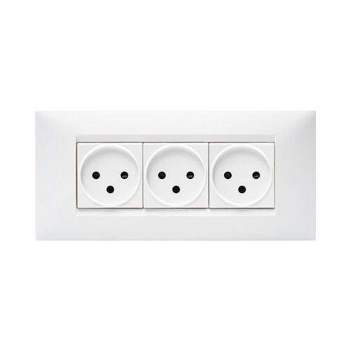 מסגרת BE לבן מט 6 מודול NISKO SWITCH - Nisko switch - סדרות תחת הטיח