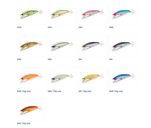 JACKSON PIN TAIL SAGOSHI TUNE 90S GLOW מינו זוהר שוקע - - דמויים / LURES